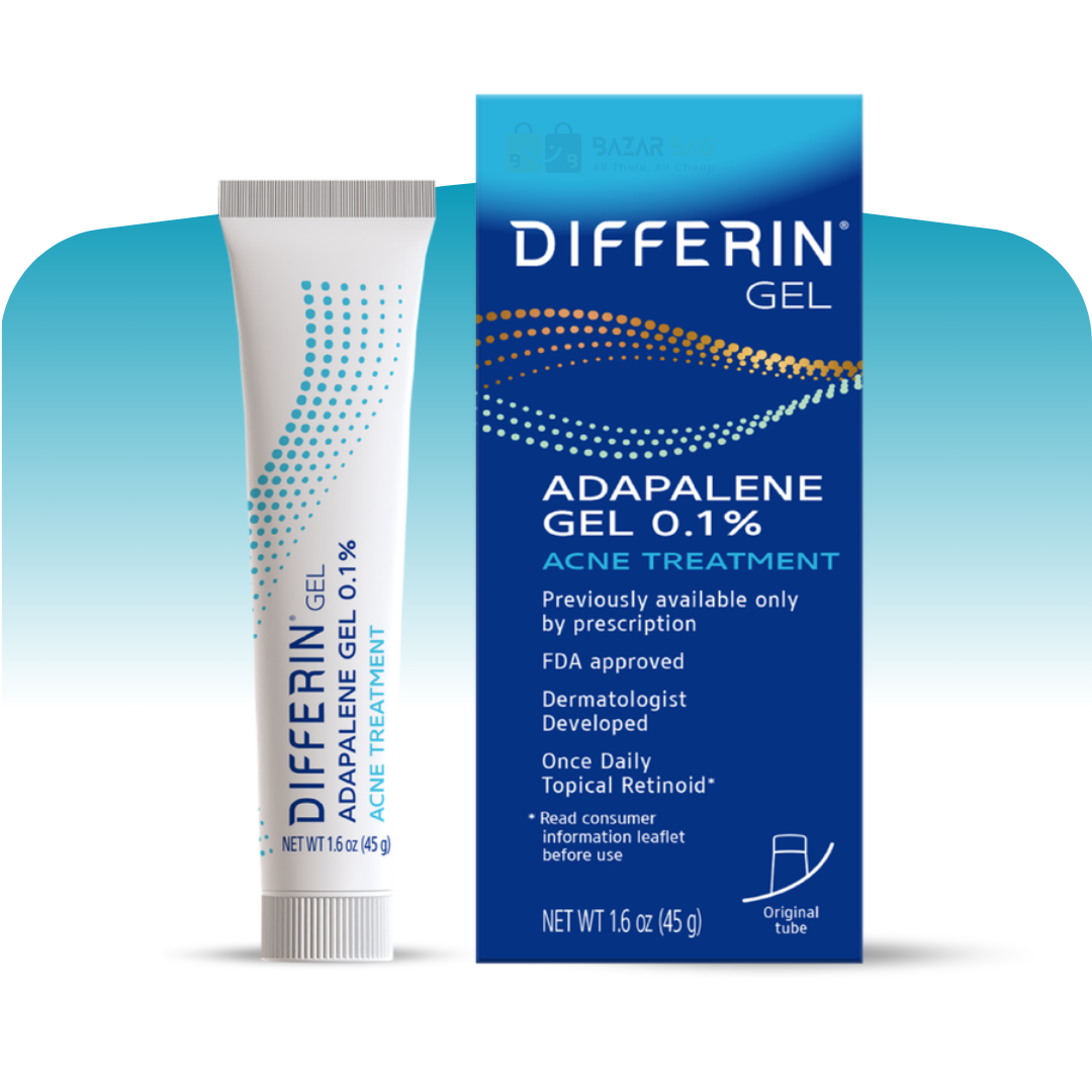 Differin Adapalene Gel 0.1% Acne Treatment 15g – Bazarbag Online Shop